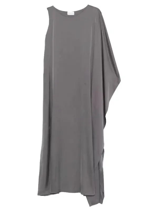 SILKYLICIOUS Muse Asymmetric Maxi Dress - Grey