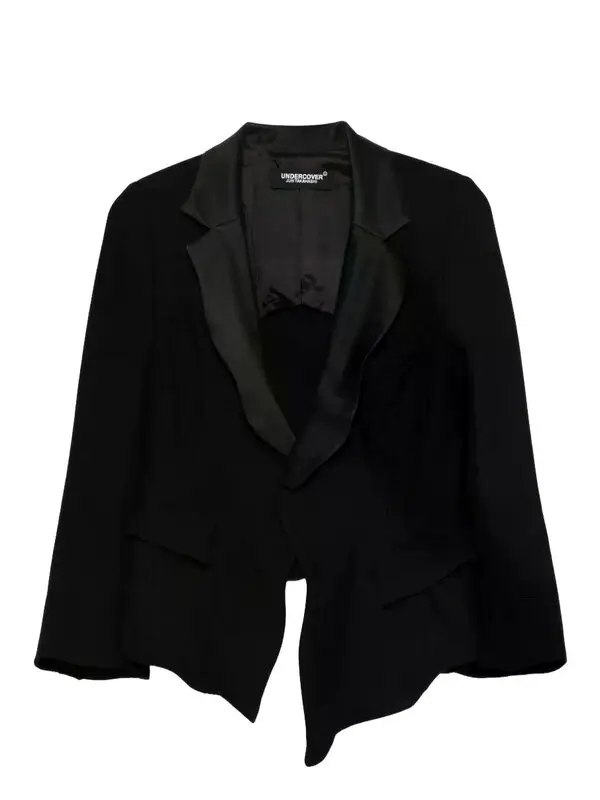 UNDERCOVERISM Notched Lapel Asymmetric Jacket - Black