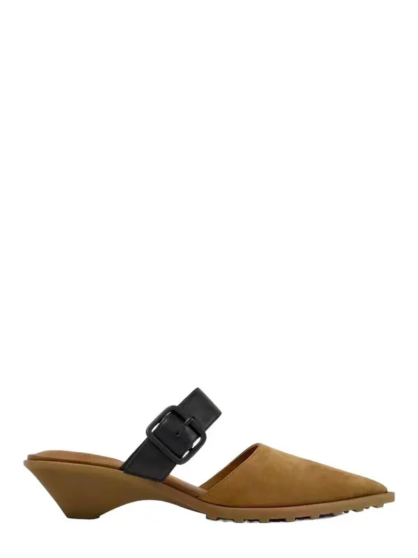 Camper Buckle-strap Mules - Neutrals