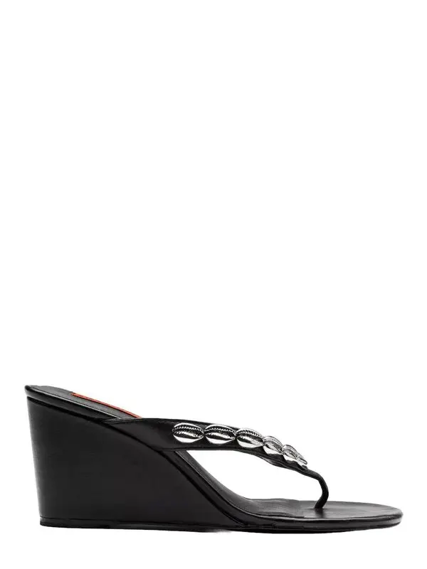 SIMONMILLER Soleil Round-toe Sandals - Black