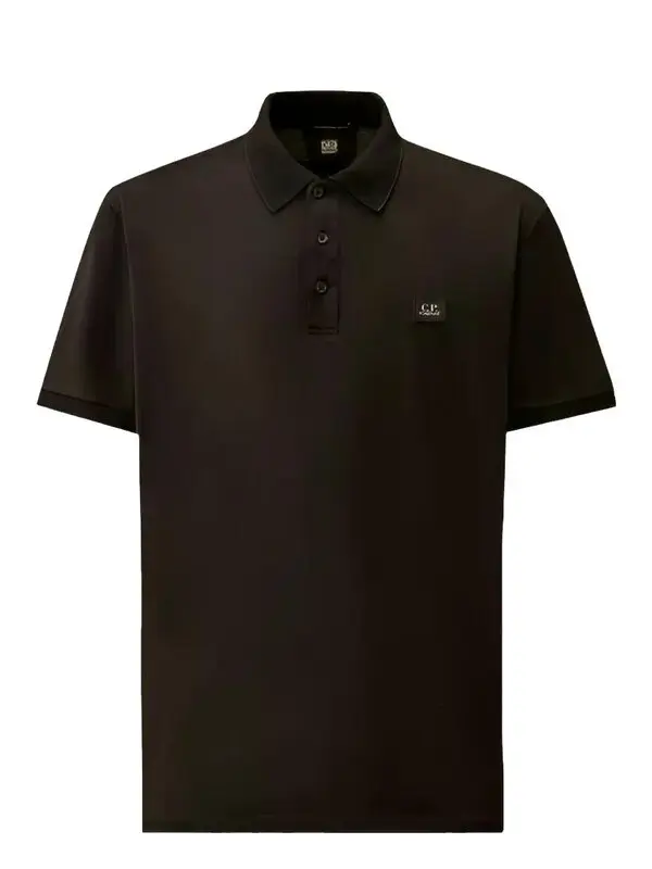 C.P. COMPANY Logo-patch Polo Shirt - Brown