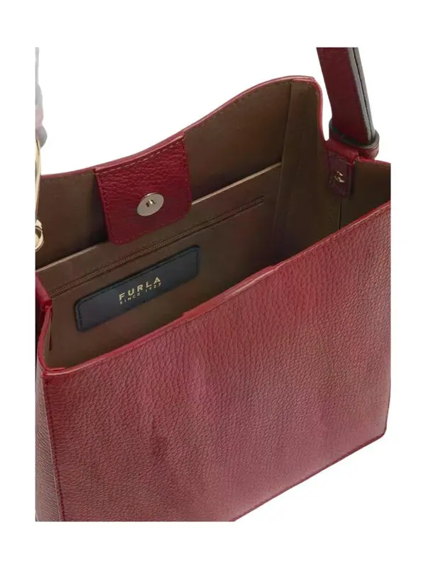 Furla Grained Tote Bag - Red