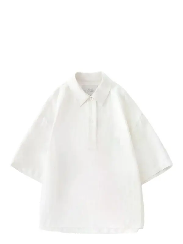 Studio Nicholson Toulon Two-button Short-sleeve Shirt - Neutrals