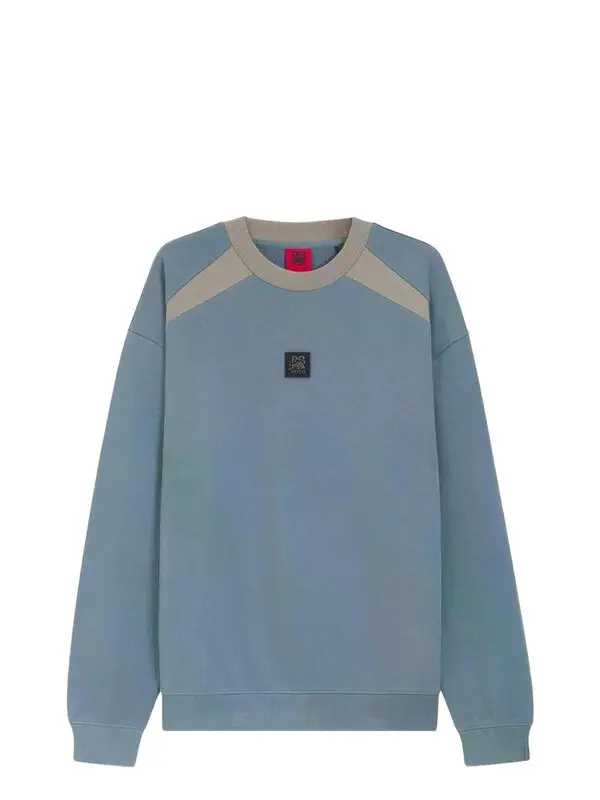 Hugo X Rb Davalio Paneled Logo-patch Sweatshirt - Blue