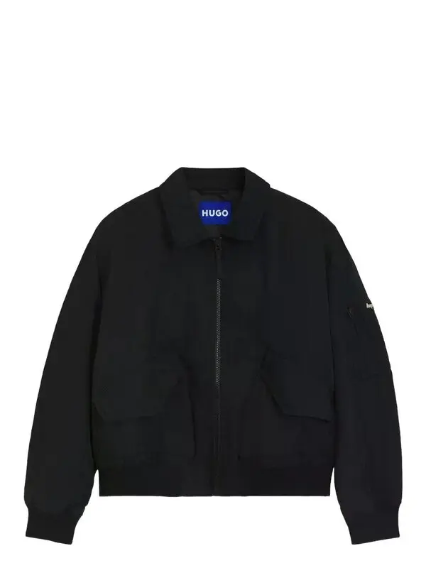 Hugo Zip-fastening Bomber Jacket - Black