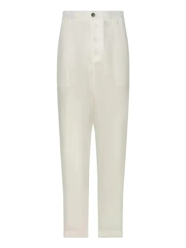 FRANZESE COLLECTION Linen Trousers - Neutrals