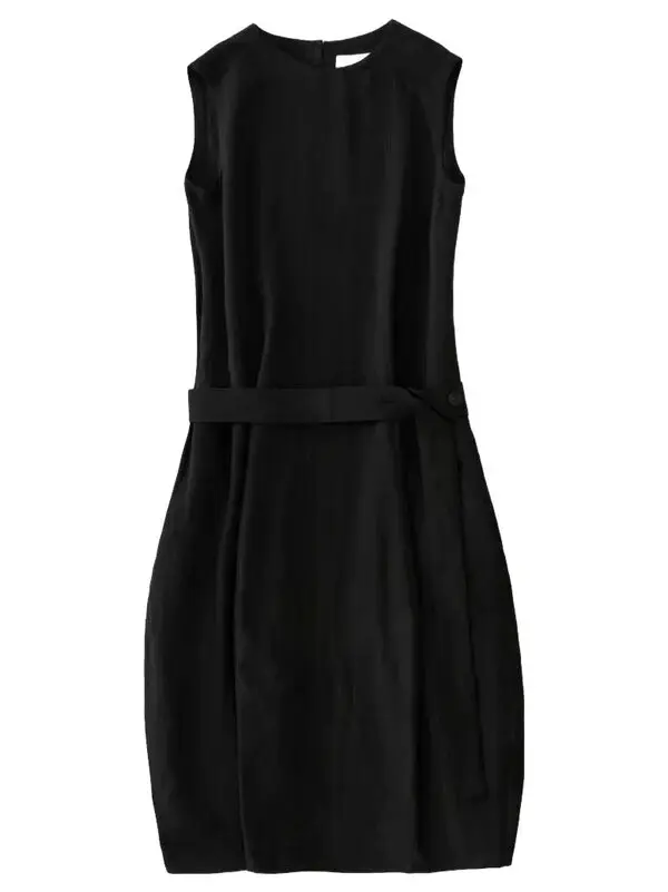 Studio Nicholson Wold Belted A-line Mini Dress - Black