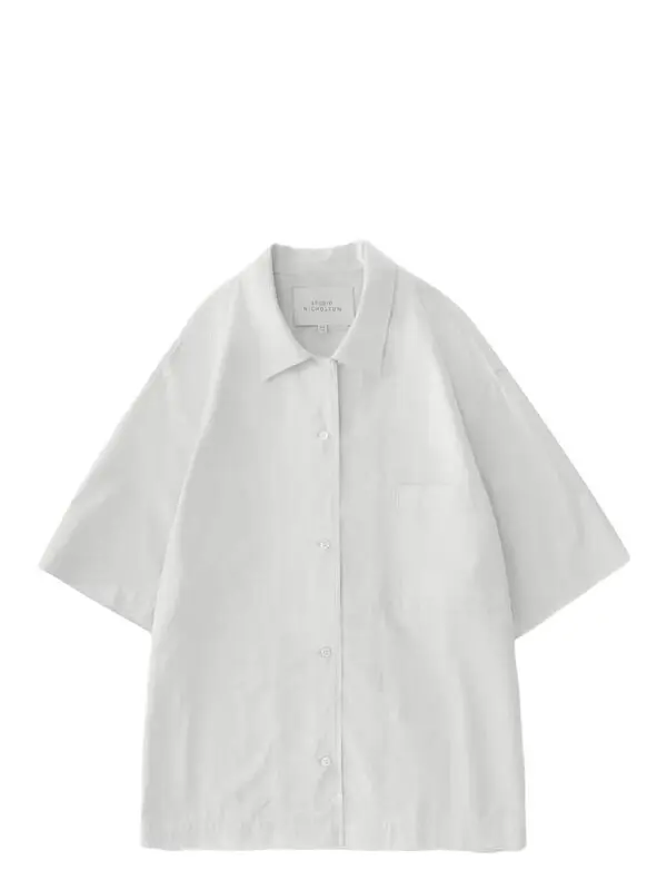 Studio Nicholson Delos Point-collar Pocket Shirt - Neutrals