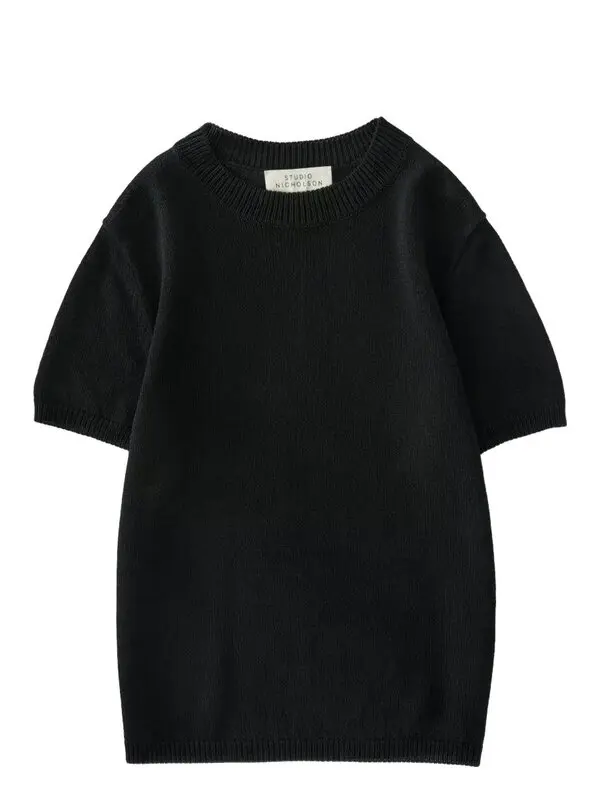 Studio Nicholson Seren Ribbed Top - Black