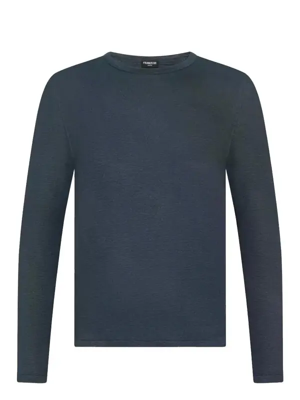 FRANZESE COLLECTION Crew-neck Long-sleeves T-shirt - Blue