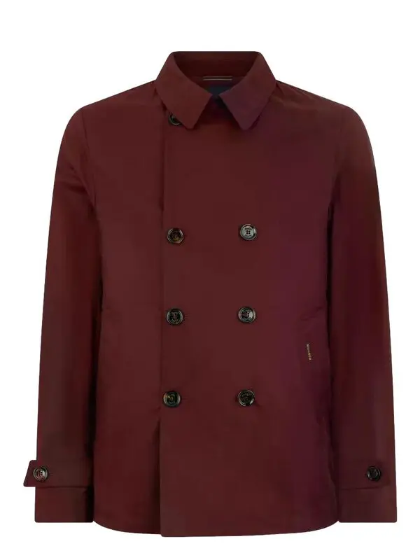 MOORER Double-breasted Jacket - Red