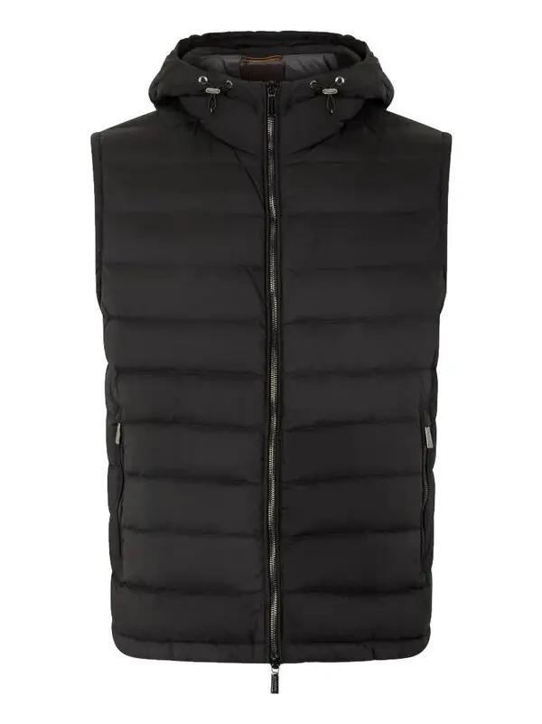 MOORER Padded Gilet - Black