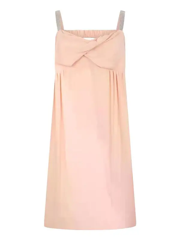Fabiana Filippi Crossover Strap Dress - Pink