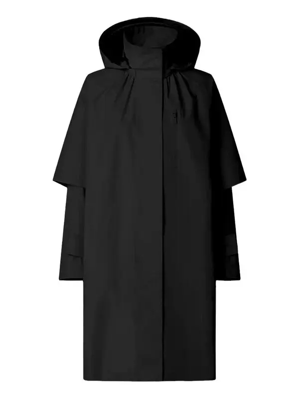 SAVE THE DUCK Hooded Zip Coat - Black
