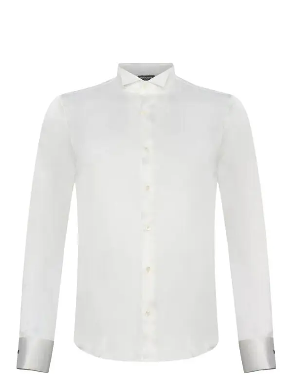 FRANZESE COLLECTION Long-sleeves Silk Shirt - White