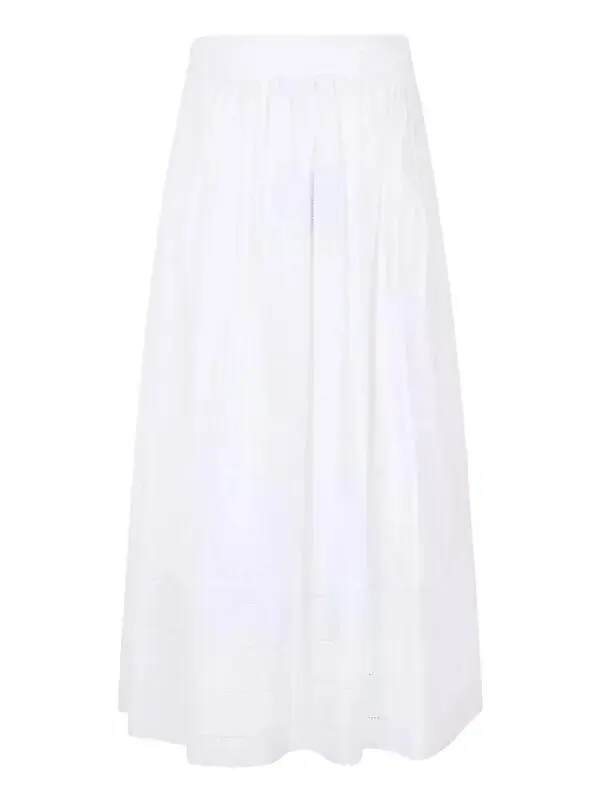 Fabiana Filippi Elastic Waistband Skirt - White