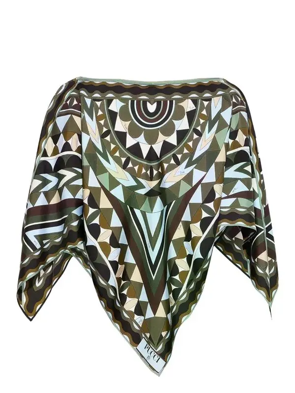 Emilio Pucci Geometric-print Blouse - Green