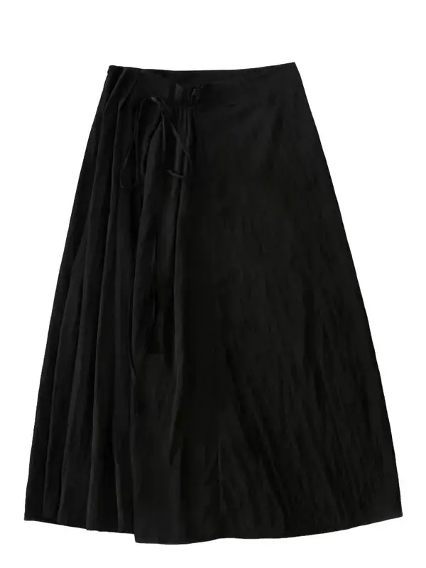 Studio Nicholson A-line Tie-waist Skirt - Black