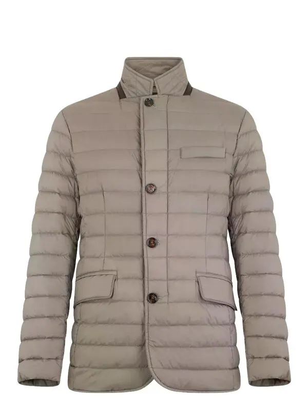 MOORER Quilted Padded Jacket - Neutrals