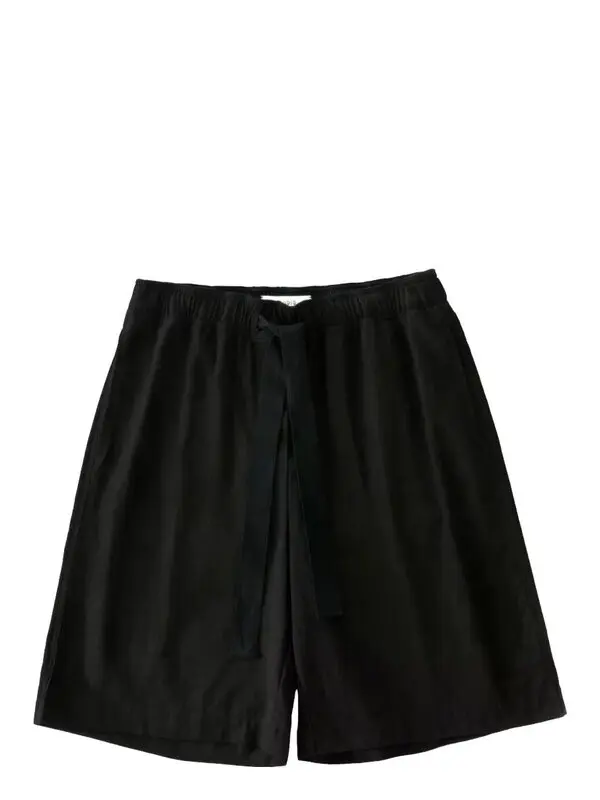 Studio Nicholson Elasticated Herringbone Shorts - Black