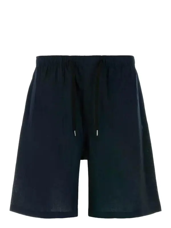 CELLAR DOOR Bermuda Drawstring Shorts - Blue