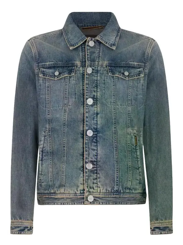 MOORER Button Chest-pocket Jacket - Blue