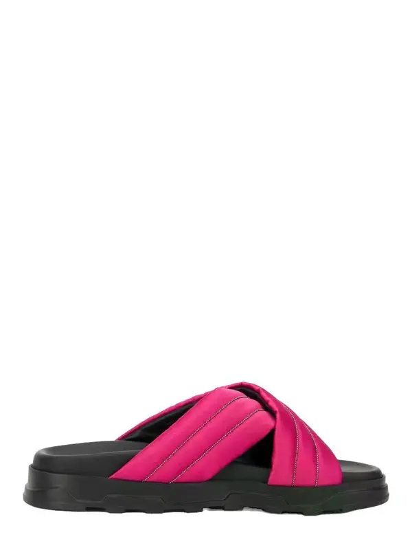 Fabiana Filippi Bead-embroidered Platform Sandals - Pink