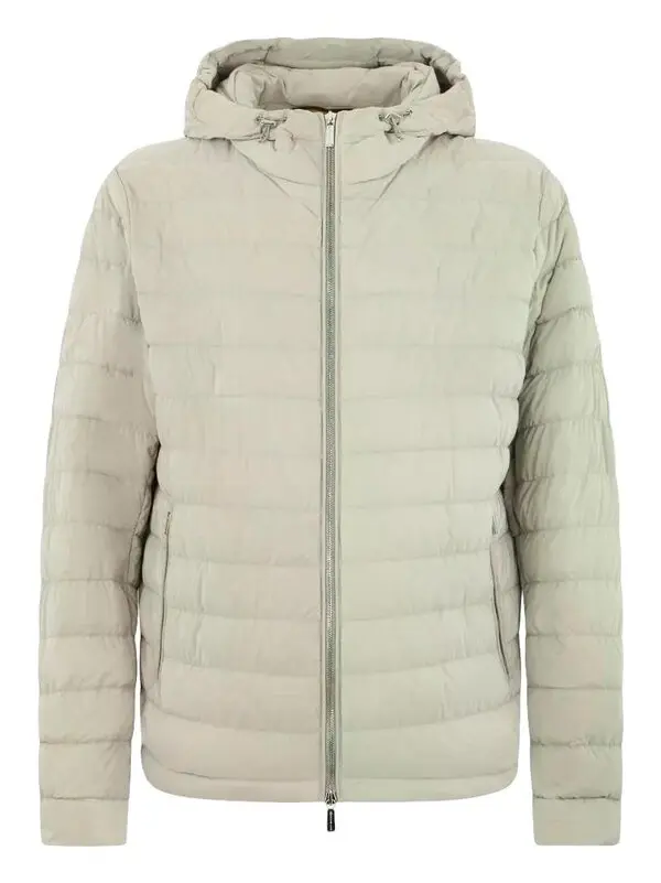 MOORER Hooded Quilted Jacket - Neutrals