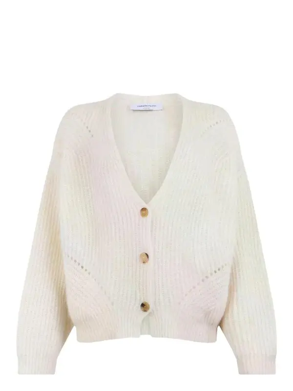 Fabiana Filippi V-neck Button Cardigan - White