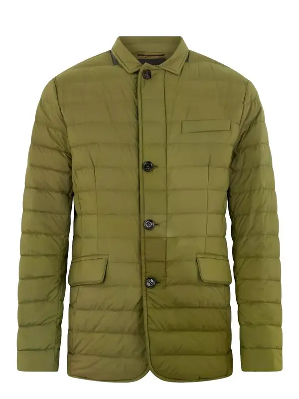MOORER Button-fastening Padded Jacket - Green