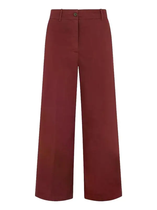 Fabiana Filippi High-waisted Wide-leg Trousers - Red
