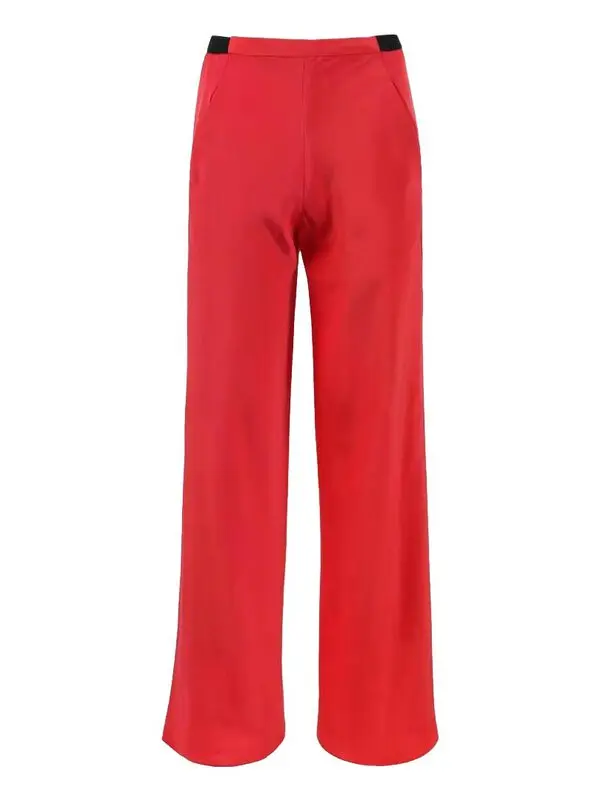 Christopher Esber Bias Silk Trousers - Red