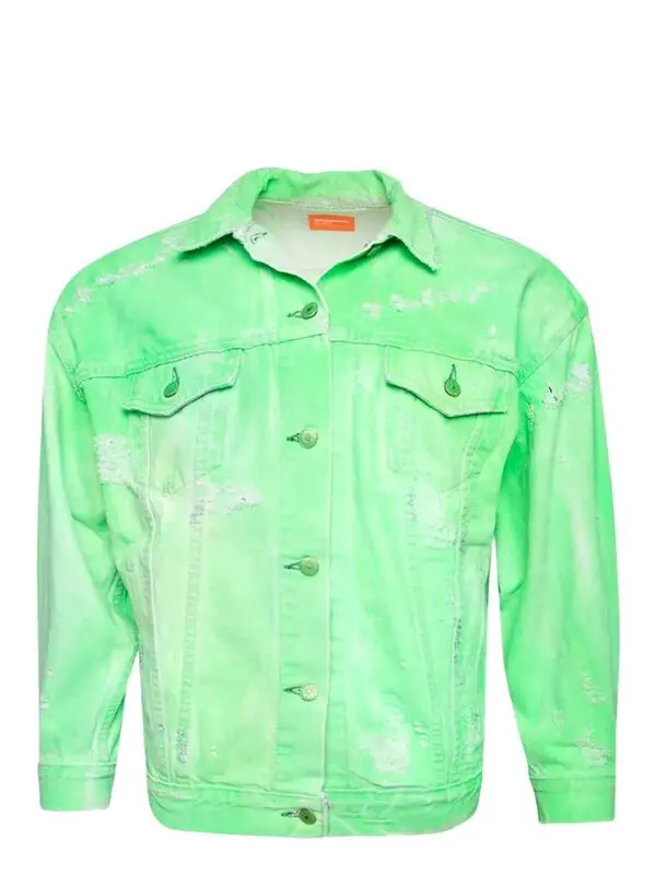 NOTSONORMAL Distressed Effect Jacket - Green