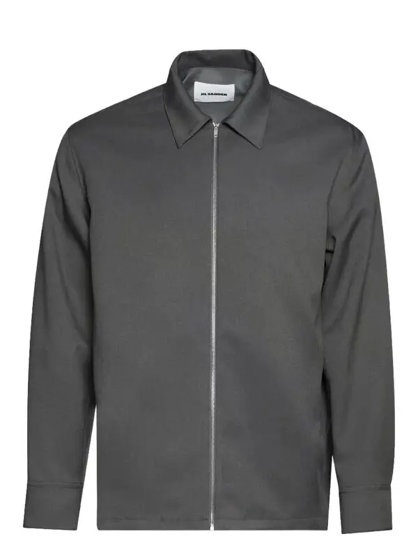 JIL SANDER Zip-fastening Shirt - Grey