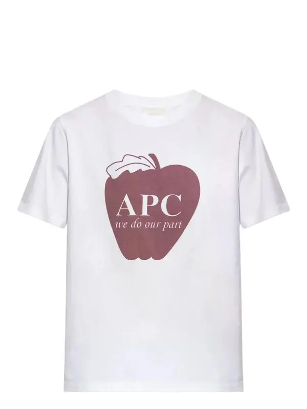 A.p.c. Pomme Crew-neck T-shirt - White