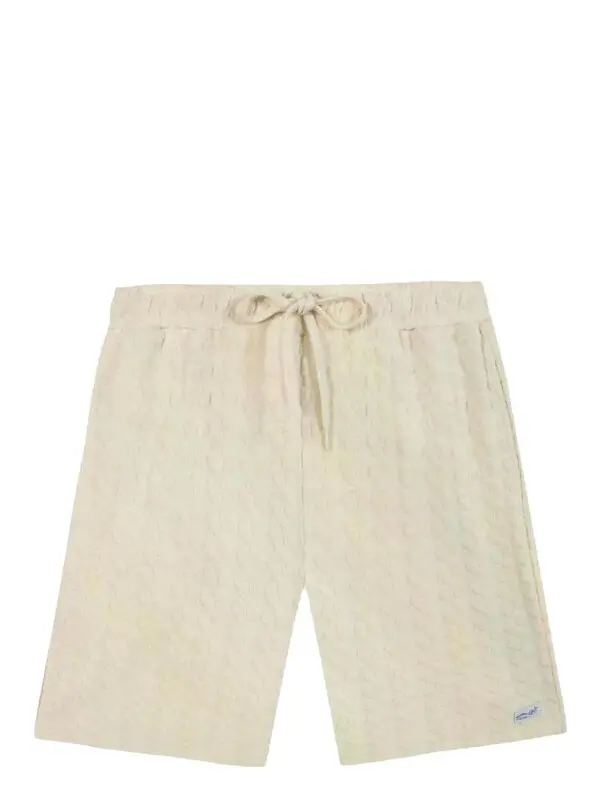 Maison Labiche Knitted Drawstring Shorts - Neutrals
