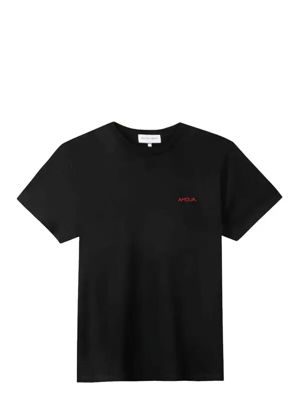 Maison Labiche Embroidered-detail T-shirt - Black
