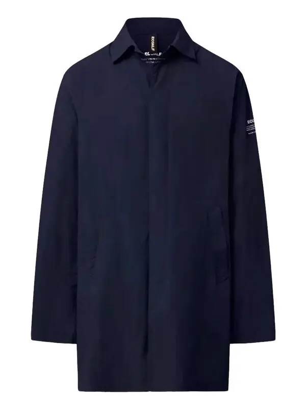 ECOALF Single-breasted Coat - Blue