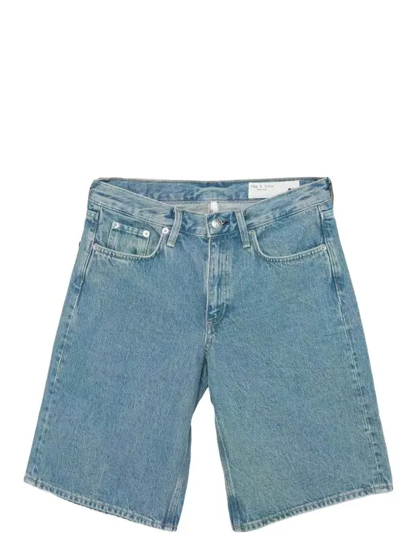 Rag & Bone Pocket Denim Shorts - Blue