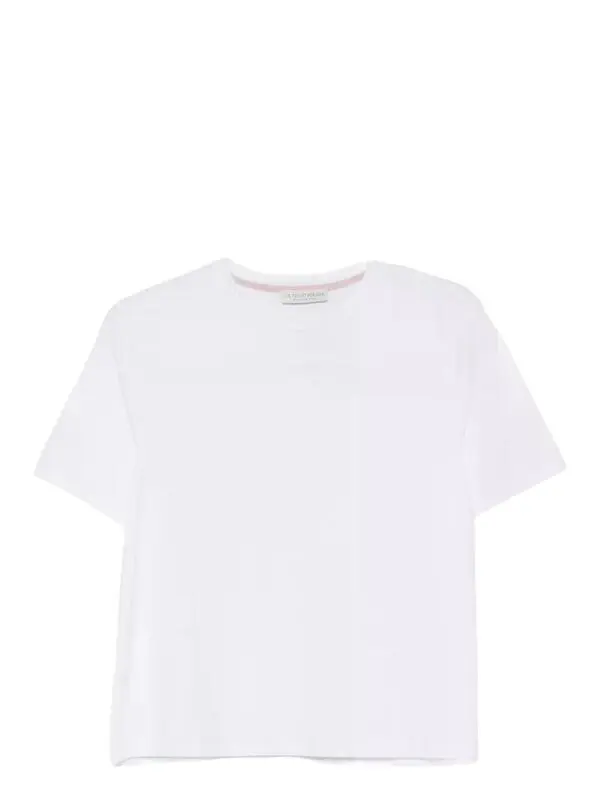 LE TRICOT PERUGIA Round Neck T-shirt - White