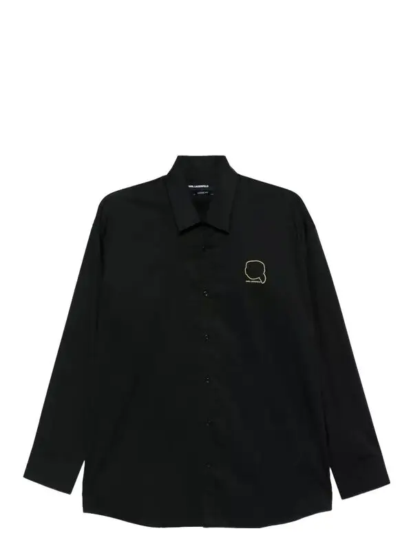 Karl Lagerfeld Logo Shirt - Black