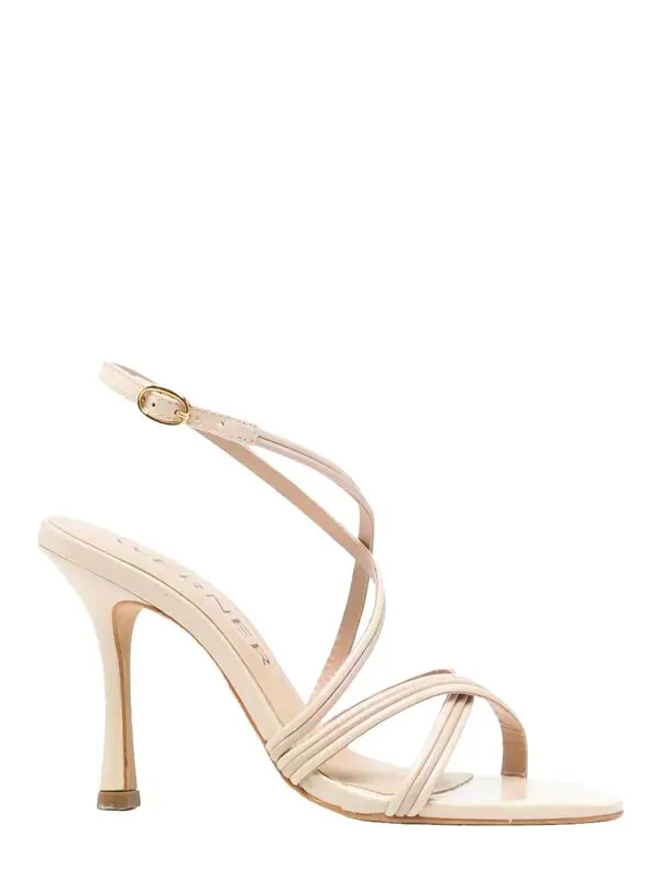 WERNER Strappy Heeled Sandals - Neutrals