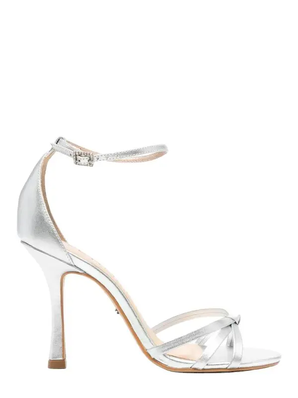 WERNER Knotted Strap Sandals - Silver