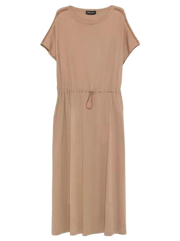 Fabiana Filippi Drawstring Midi Dress - Neutrals