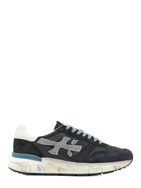 Premiata Mick Logo Appliqué Sneakers - Blue