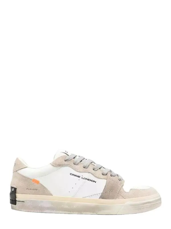 CRIME LONDON Panelled Low Top Sneakers - White