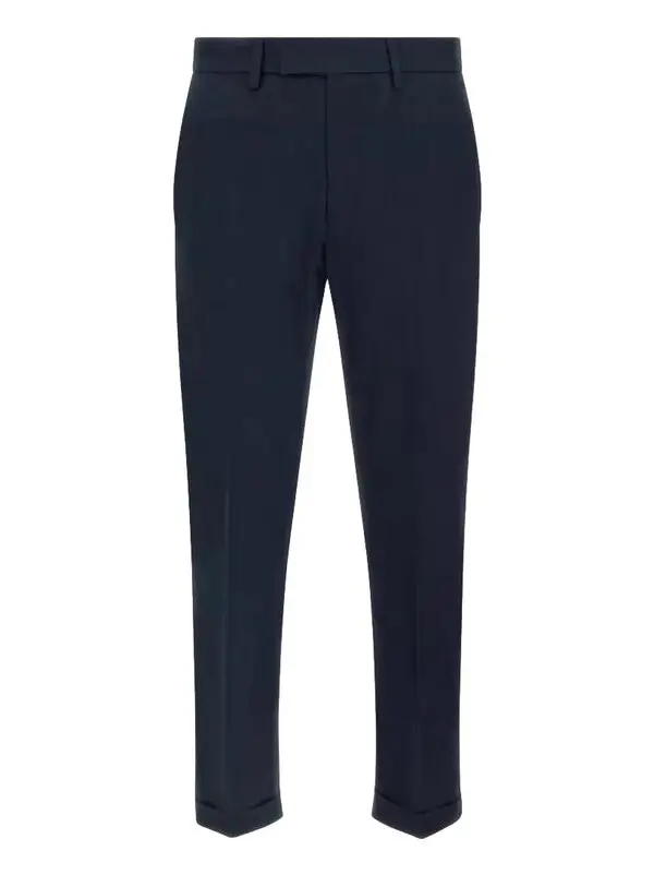 DEPARTMENT 5 Logo-patch Pleated Trousers - Blue