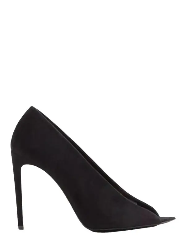 Valentino Garavani Révélé Logo Peep-toe Pumps - Black