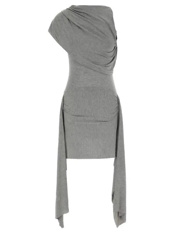 Gimaguas Annika Draped Midi Dress - Grey