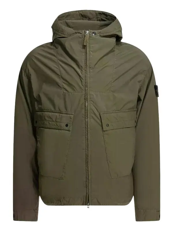 Stone Island Hooded Pocket Jacket - Green